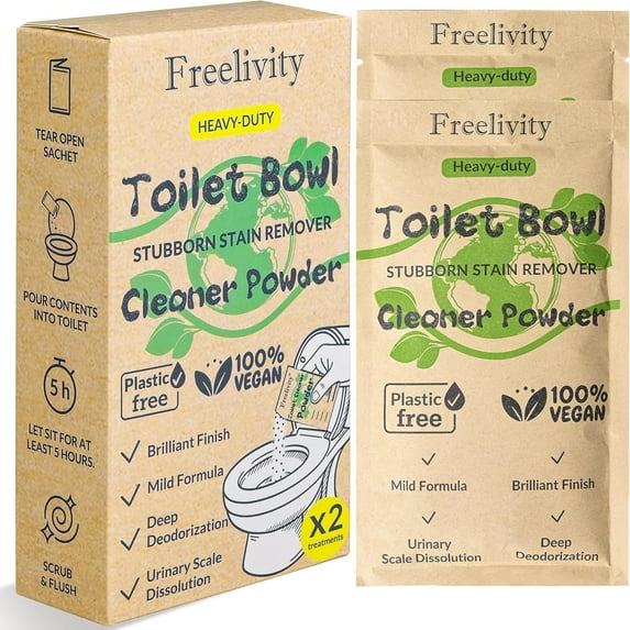 Heavy Duty Toilet Bowl Cleaner Powder - Cleans Hard Water Rings ...