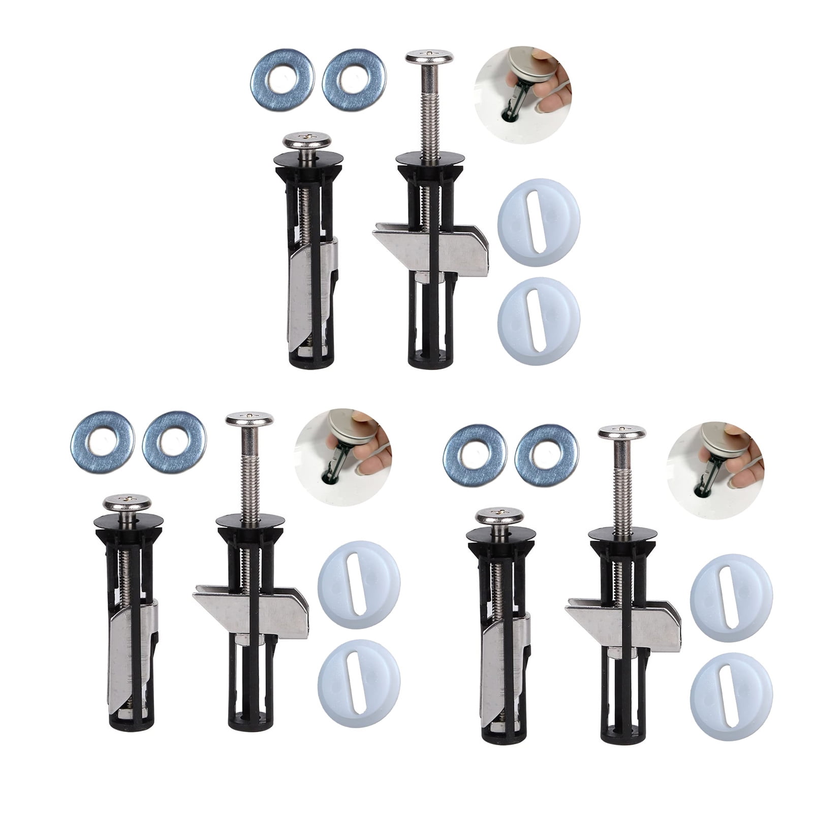 Heavy Duty Toilet Seat Fastener Bolt Kit, Heawy Duty Toilet Seat Locking Bolt, Universal Toilet ...