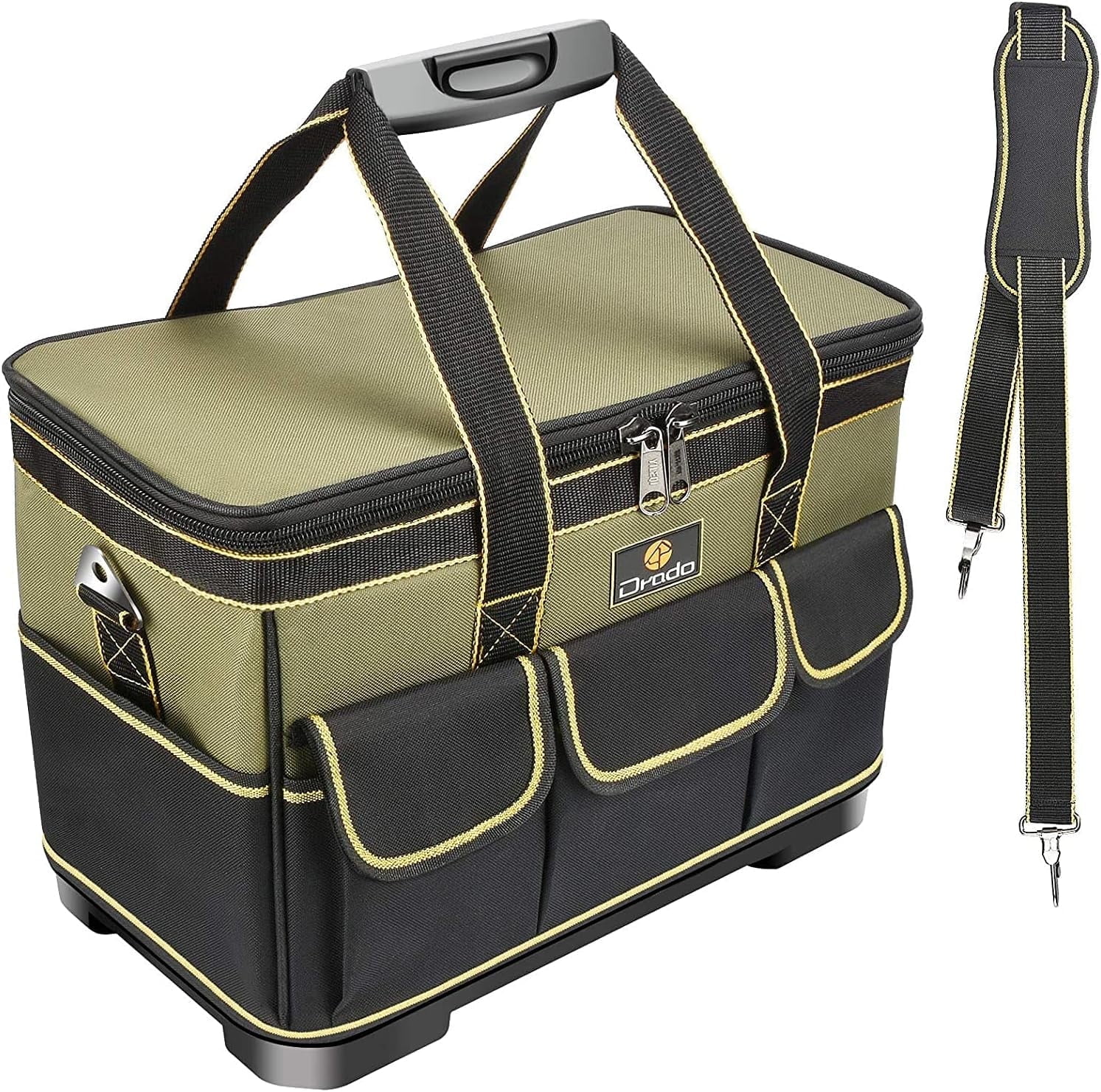Heavy-Duty Tool Bags for Men - 16-inch Tool Bag with 16 Pockets ...