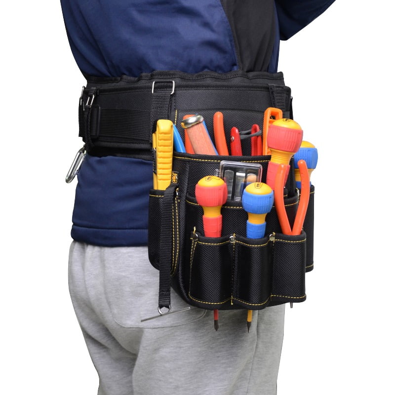 Heavy Duty Tool Pouch with 2 Pouches and 3 Screwdriver Loops ...