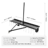 Heavy Duty Tow Behind Dethatcher 48-inch – 24 Spring Tines, Lawn Care ...