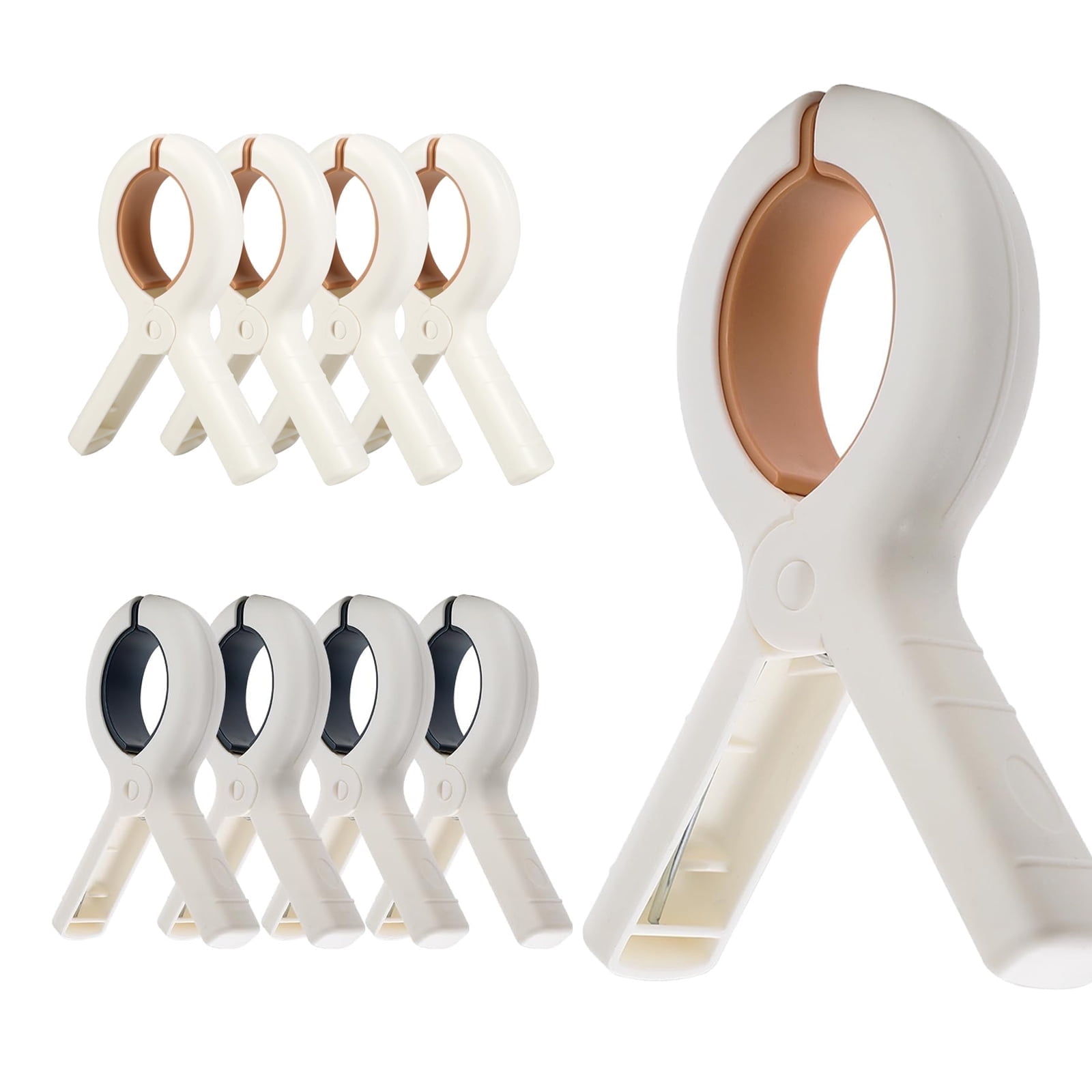 Heavy-Duty Plastic Clothes Pins, Large Towel and Blanket Clips for ...