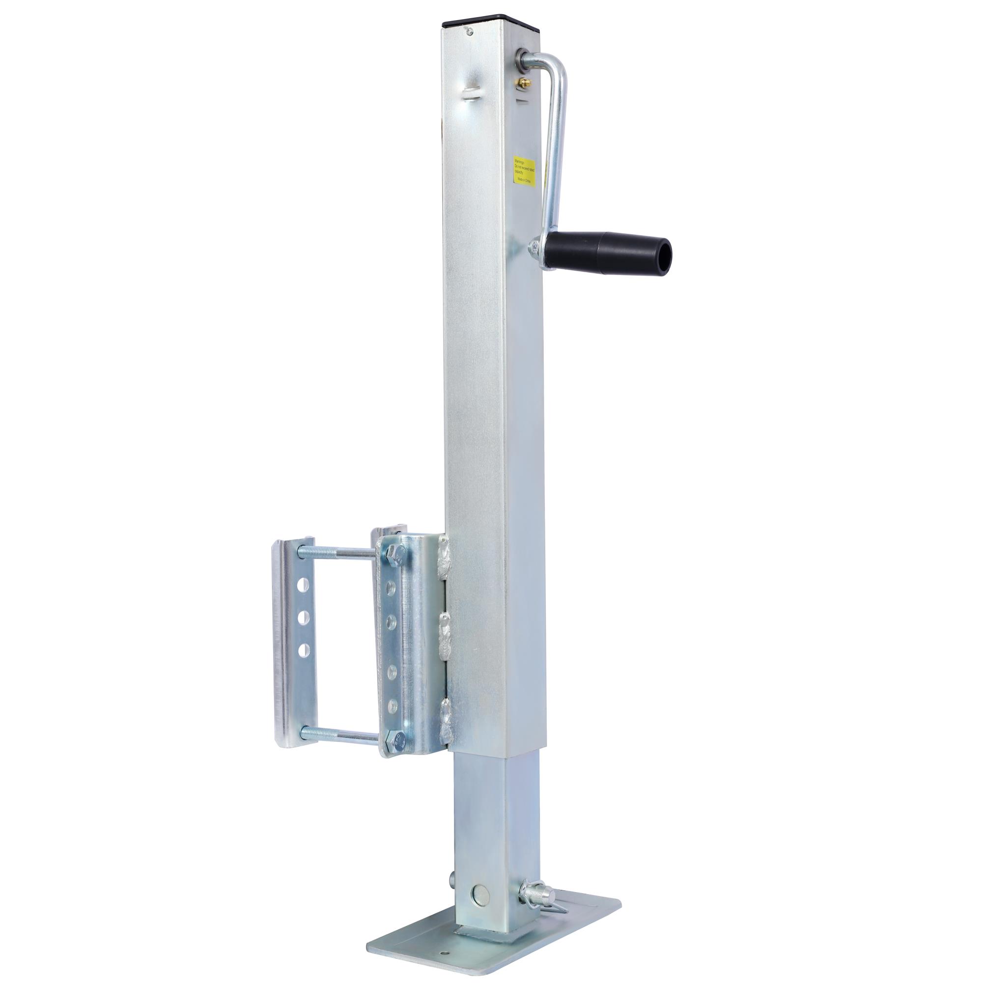 Heavy Duty Trailer Jack, Fixed Mount Jack w/Drop Leg, 28.6 in. of Lift ...