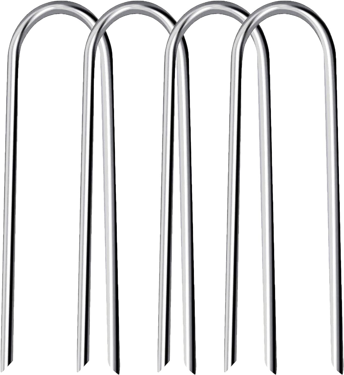 Heavy Duty Trampoline Stakes Anchors High Wind Stakes U- Shaped Sharp ...