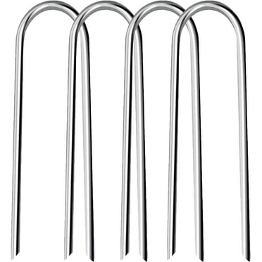 AAGUT Rebar Stakes 12 Inch Heavy Duty Galvanized Ground Stakes with ...
