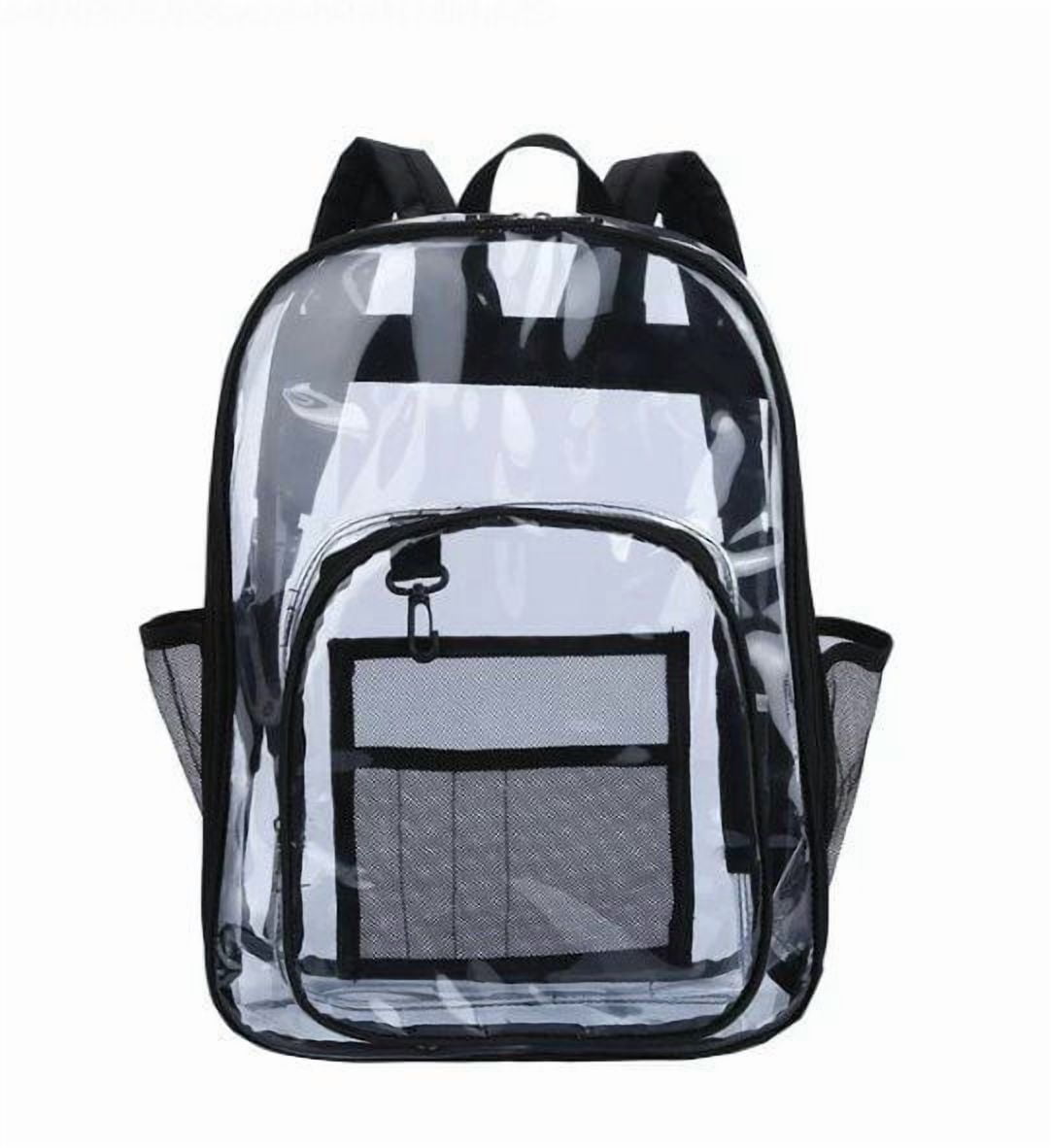 Heavy Duty Transparent Clear Backpack See Through Backpacks for School ...