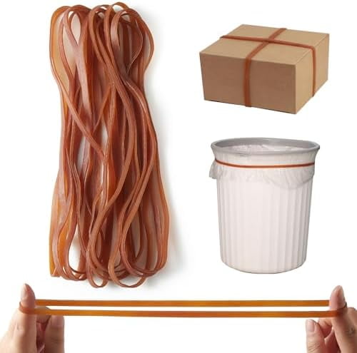 Heavy Duty Trash Can Bands 12 Inch 12-Pack, Large Rubber Bands for 8-33 ...