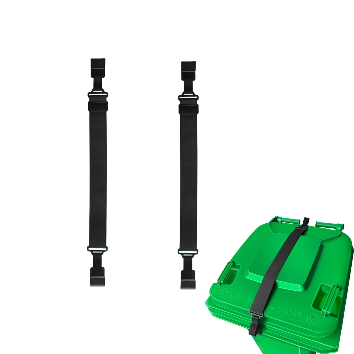 Heavy Duty Trash Can Lock Strap,Portable Animal-Proof Adjustable ...