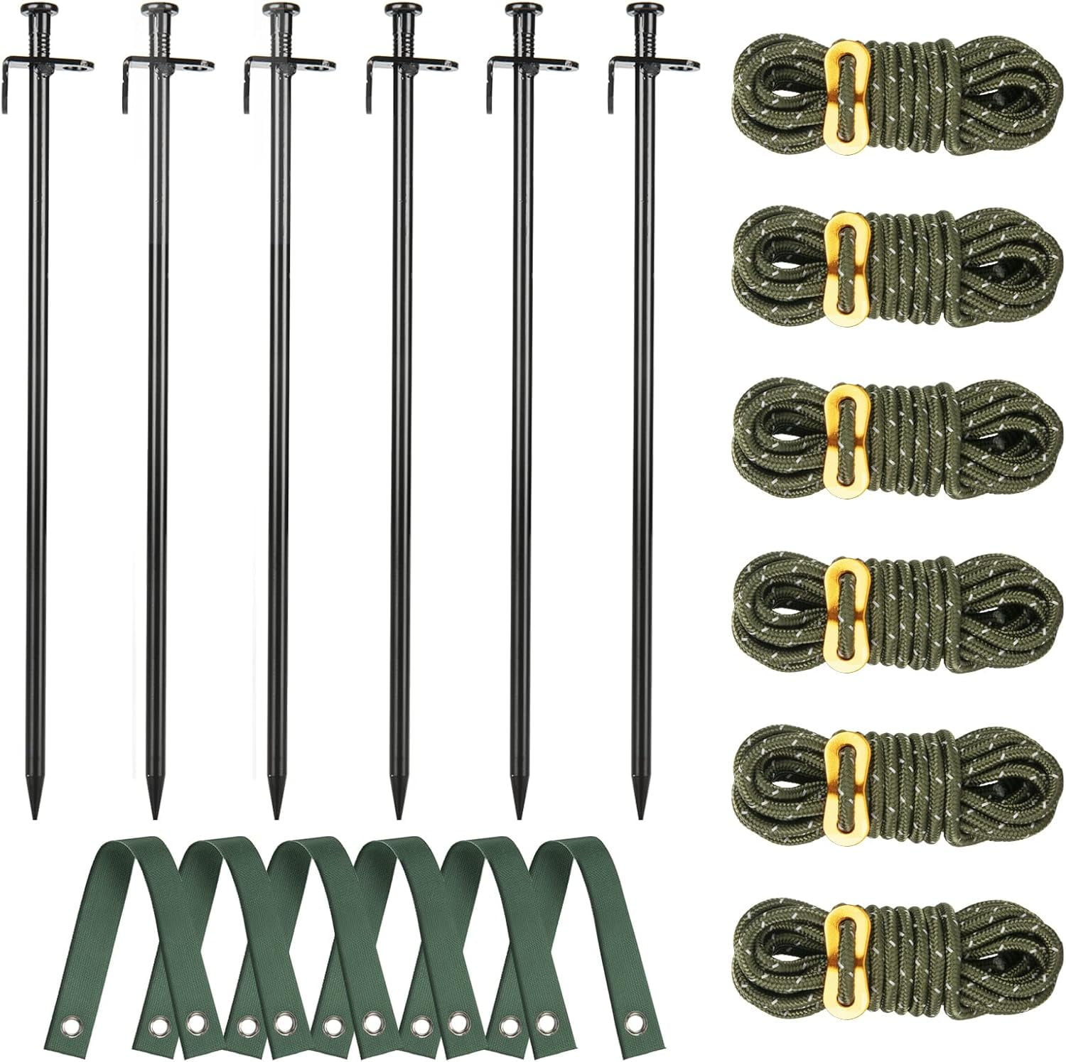 Heavy Duty Tree Stake Kits, 15.75 Inch Steel Tree Stakes and Supports ...