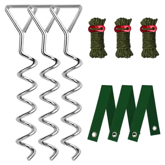 Heavy Duty Tree Stake Set Straightening Set Helical Metal Stakes ...