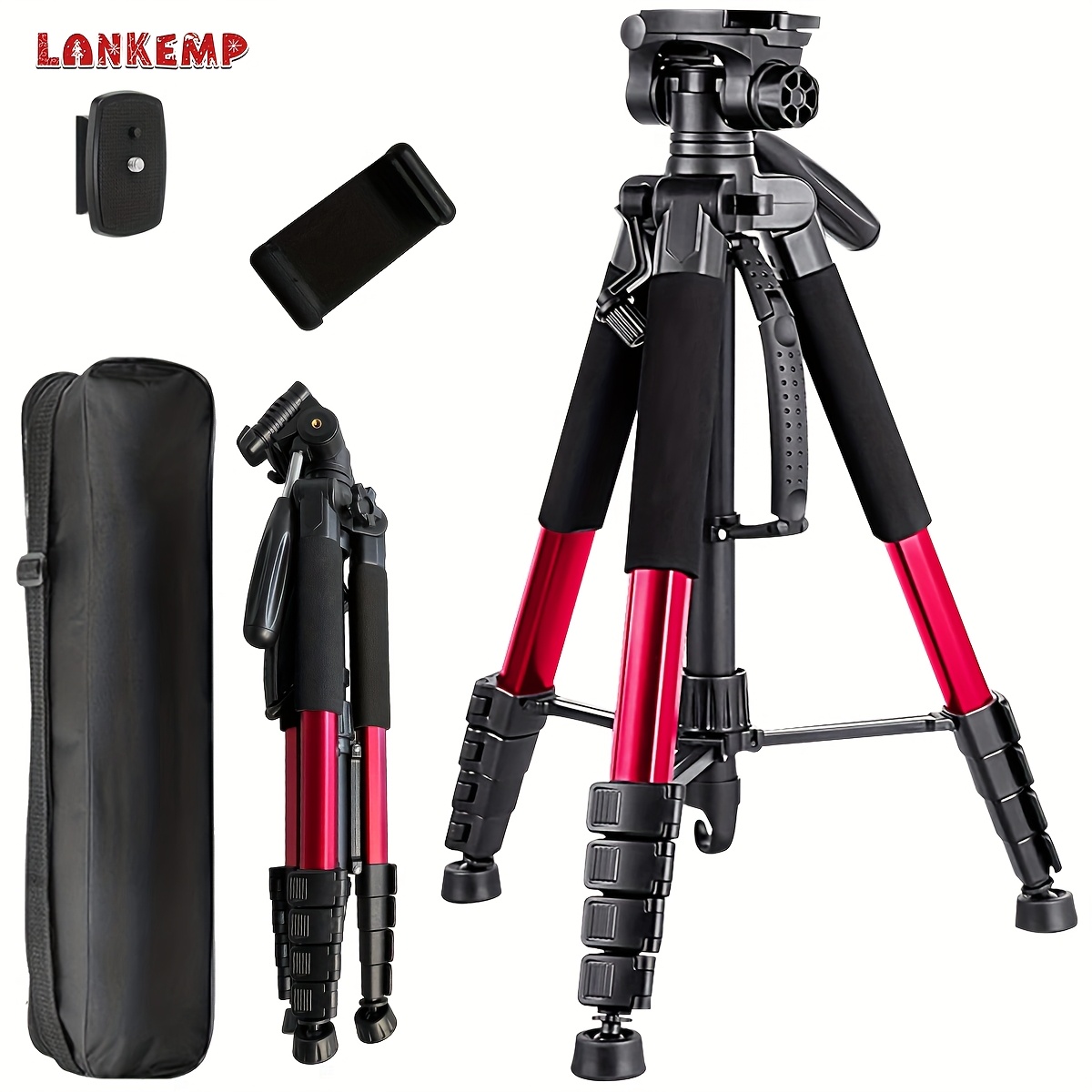 [Heavy Duty Tripod] LANKEMP 74" Heavy Duty Aluminum Tripod ...