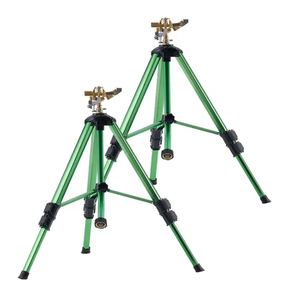 Heavy Duty Tripod Sprinkler 2 Pack Brass Head 360 Degree Adjustable ...
