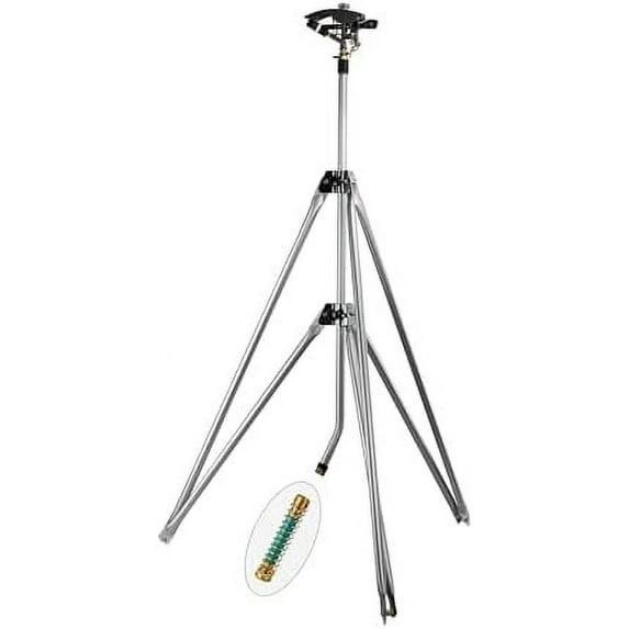 Heavy Duty Tripod Sprinkler 300003, Long Range Sprinkler with 125 ft ...