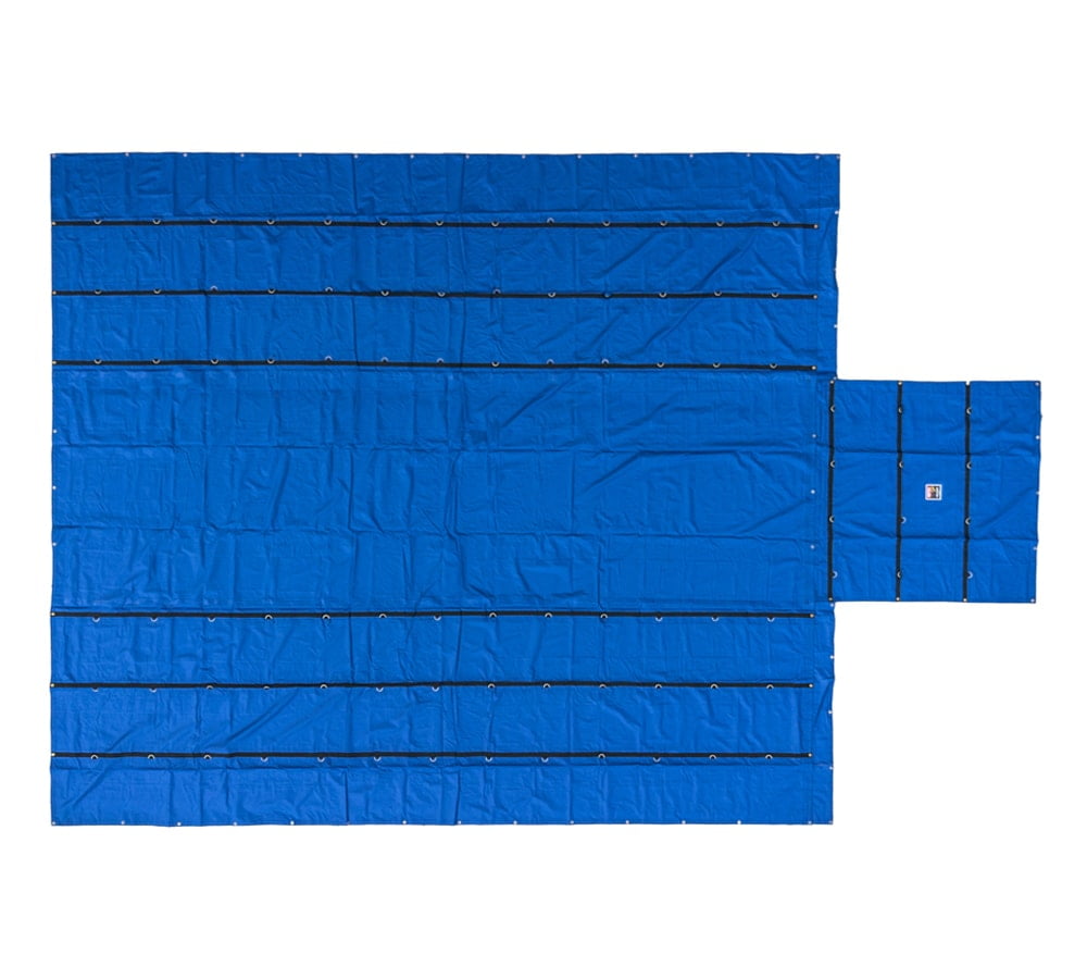 Blue Heavy Duty 18oz Waterproof Vinyl Flatbed Trailer Tarp 24x27 (8 ...