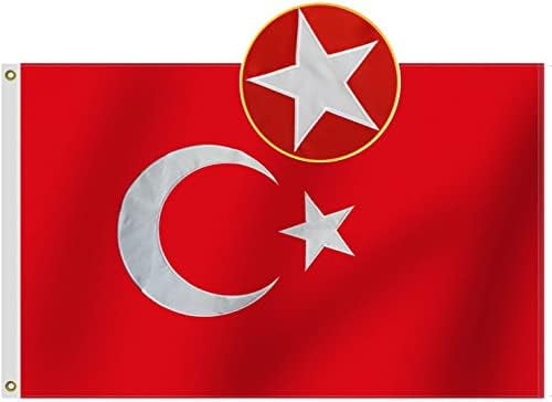 Heavy Duty Turkey Flag 3x5 Ft, Longest Lasting Oxford Nylon 210D ...