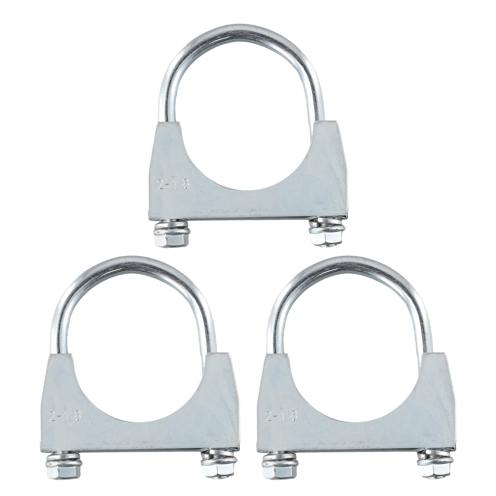Heavy Duty U Bolt Clamps Saddle Type Anti-Corrosion 3 Pack Muffler ...