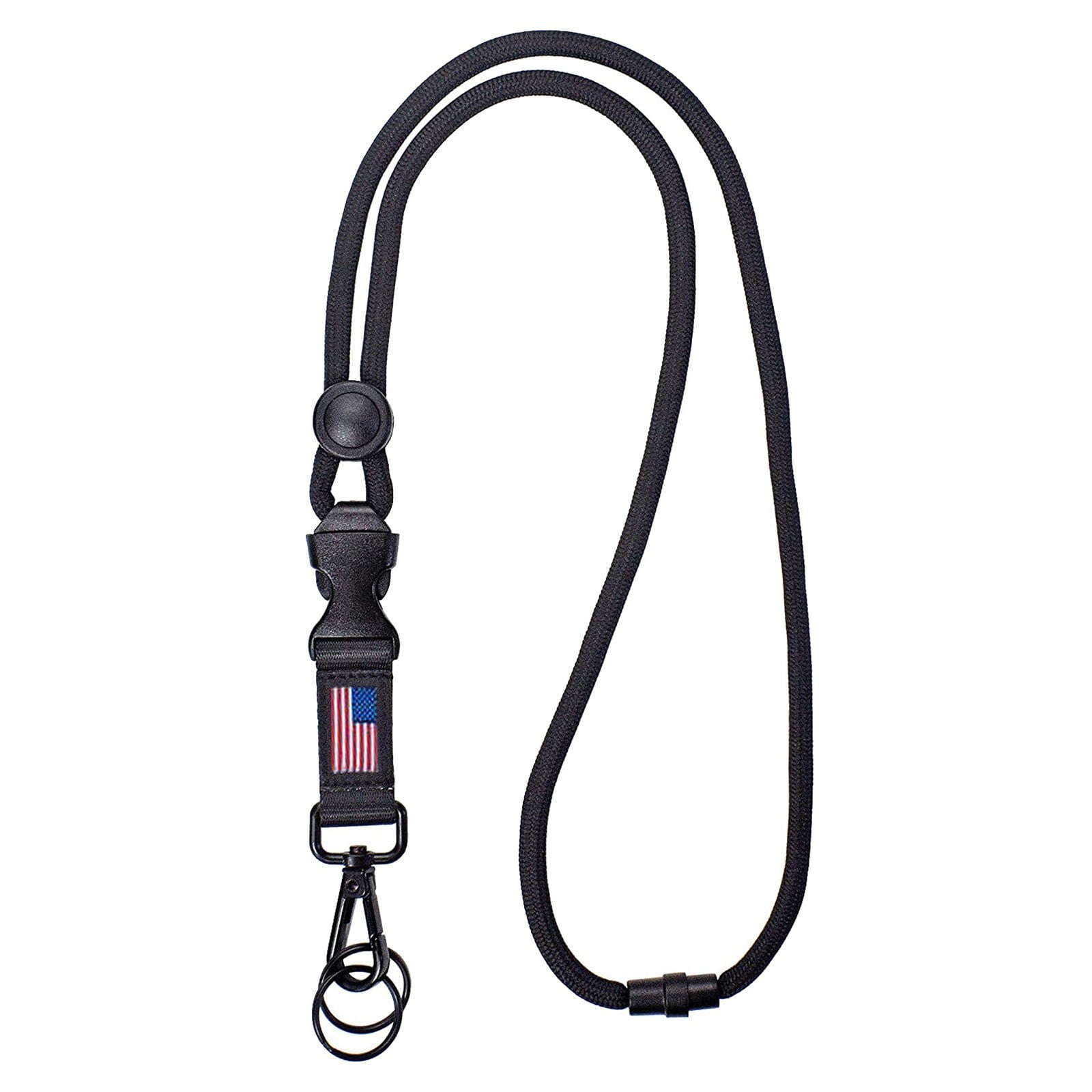 Heavy Duty US Flag C4 Lanyard, Durable Round Lanyard With Safety Buckle ...