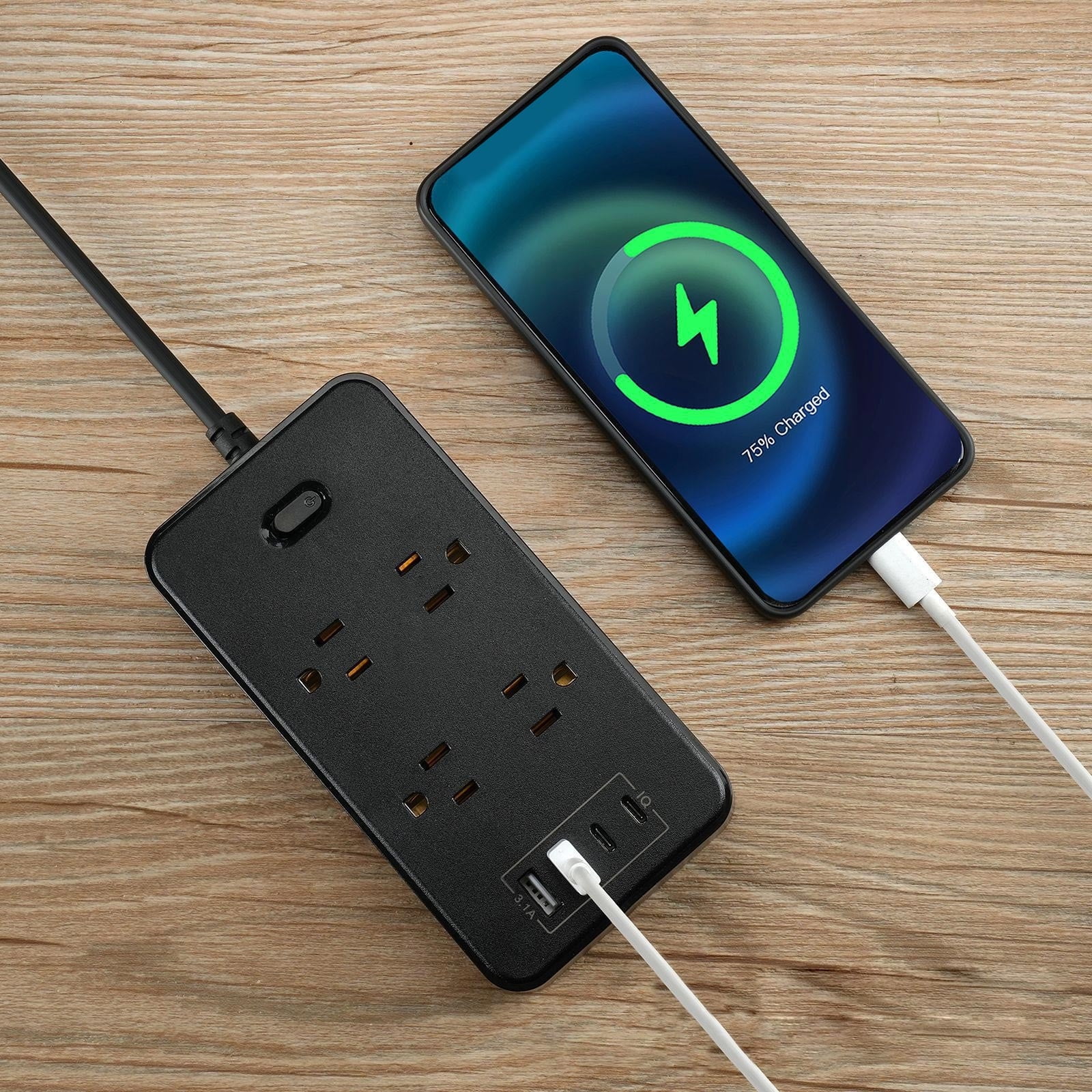 Heavy-Duty US Specification Power Strip with Multiple Outlets, Safety ...