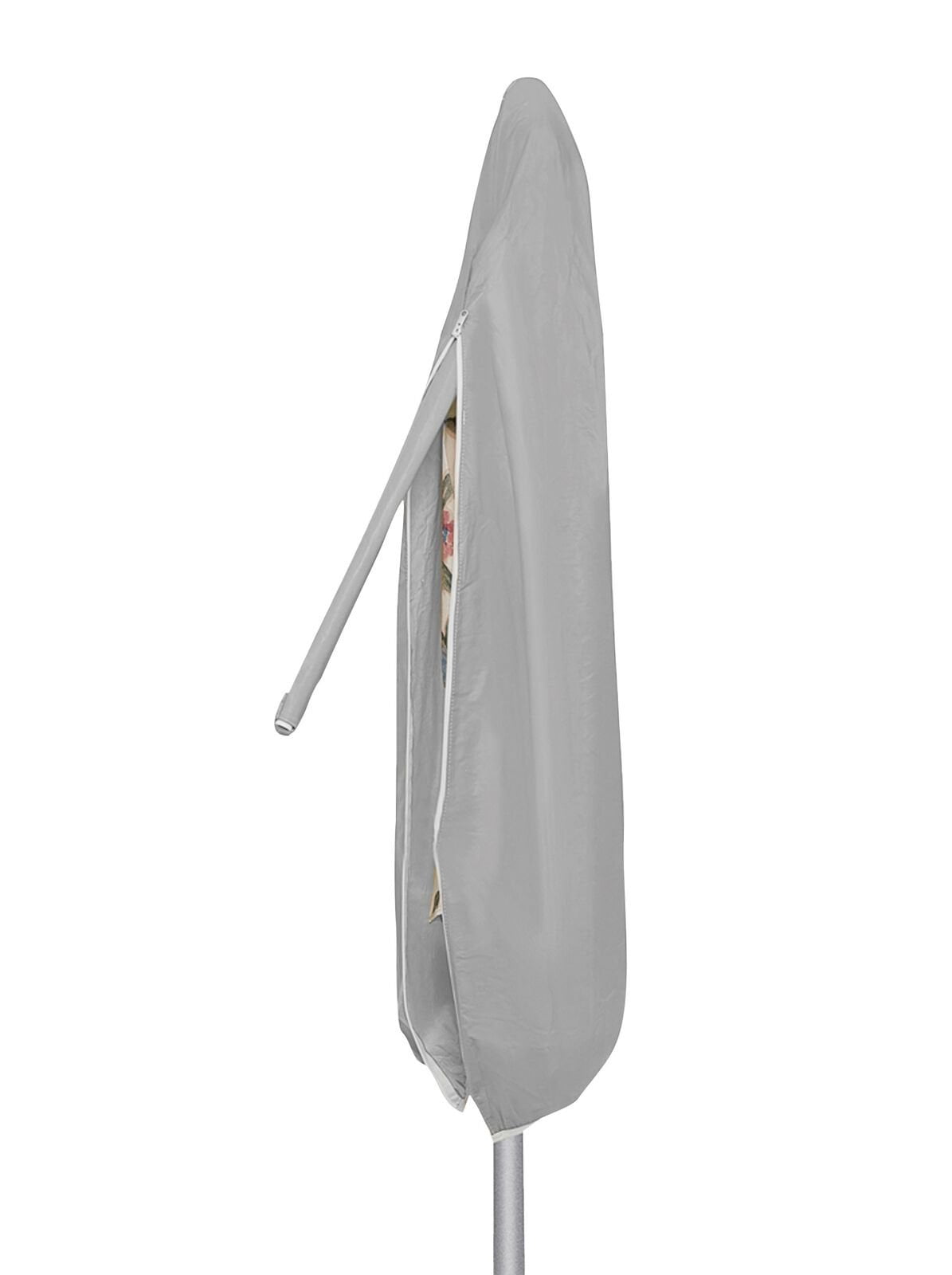 Heavy Duty Umbrella Cover 8.5-11 Feet Gray, Weatherproof Vinyl Shell ...
