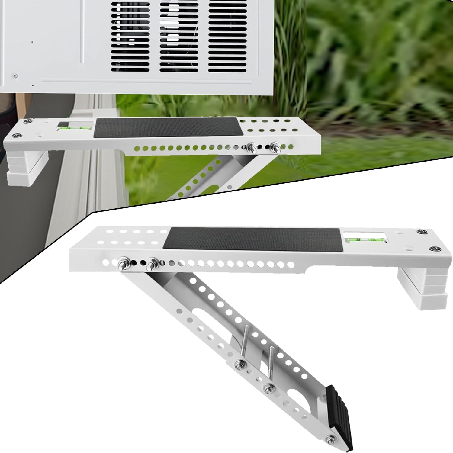‌Heavy-Duty Universal Window AC Bracket - Supports 165 lbs & 9000-22000 ...