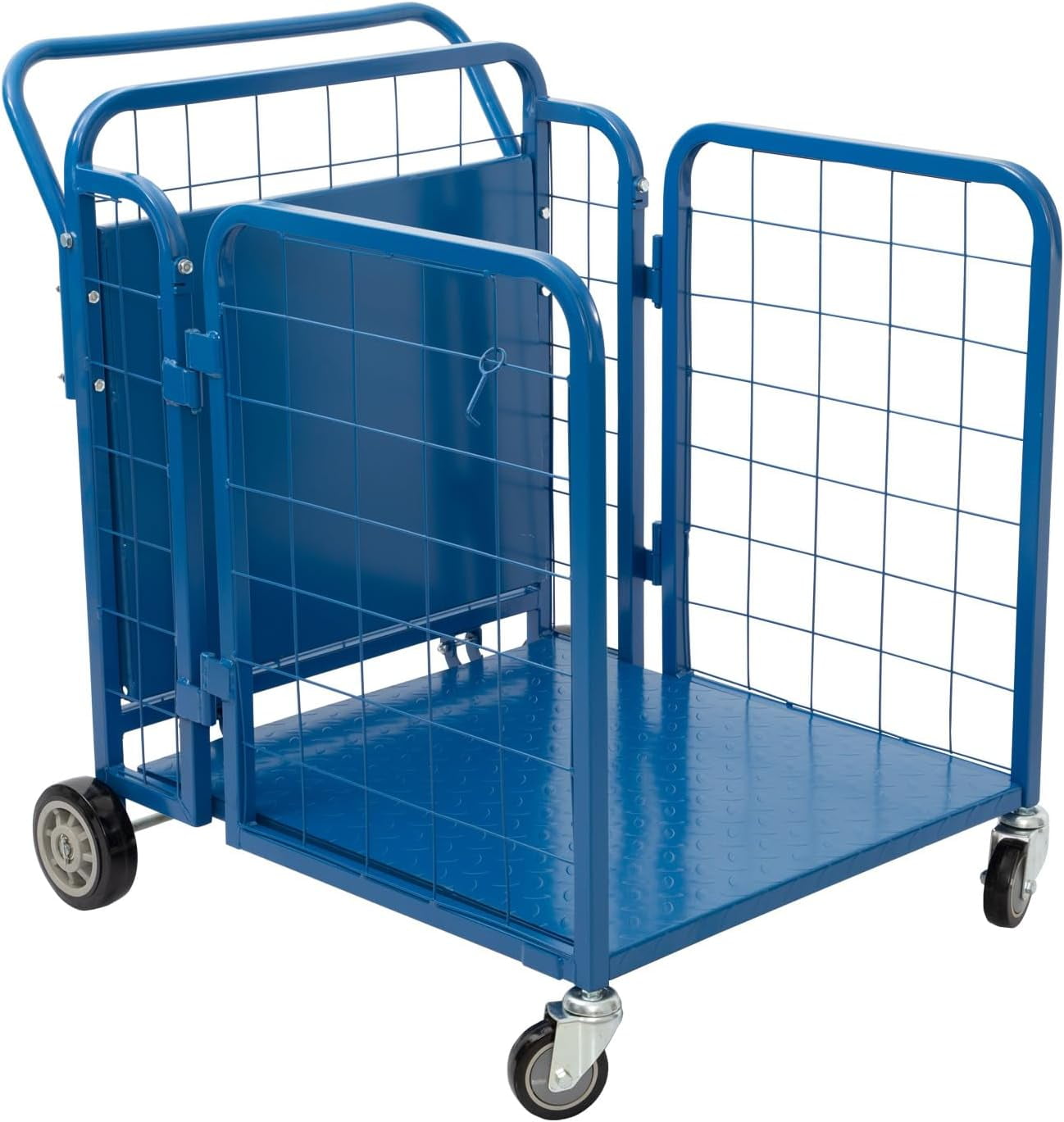 Heavy Duty Utility Cart - 750 lbs Capacity, Folds for Storage, 360 ...