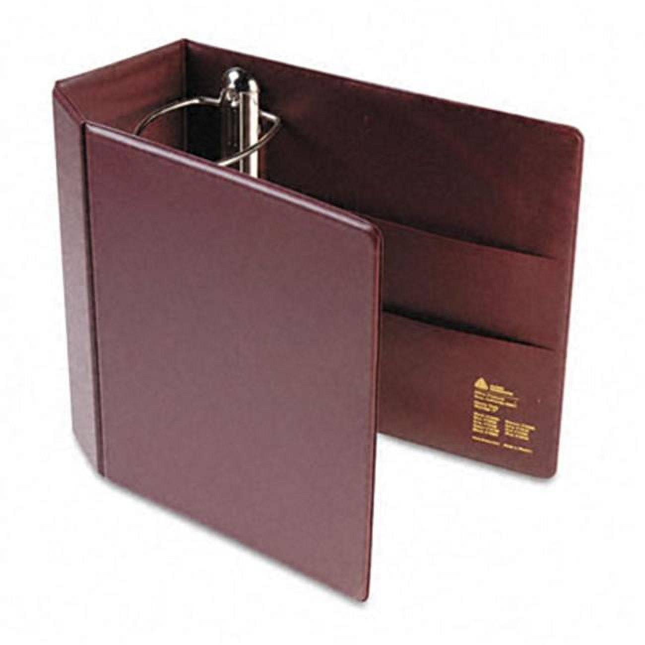 Heavy-Duty Vinyl EZD Reference Binder with Finger Hole 5in Cap Maroon ...