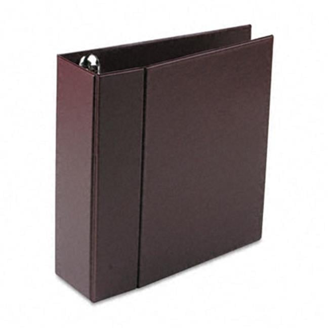 Heavy-Duty Vinyl EZD Ring Reference Binder 4'' Capacity Maroon ...
