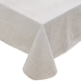 Heavy Duty Vinyl Tablecloth with Flannel Backing Waterproof Oil-Proof ...