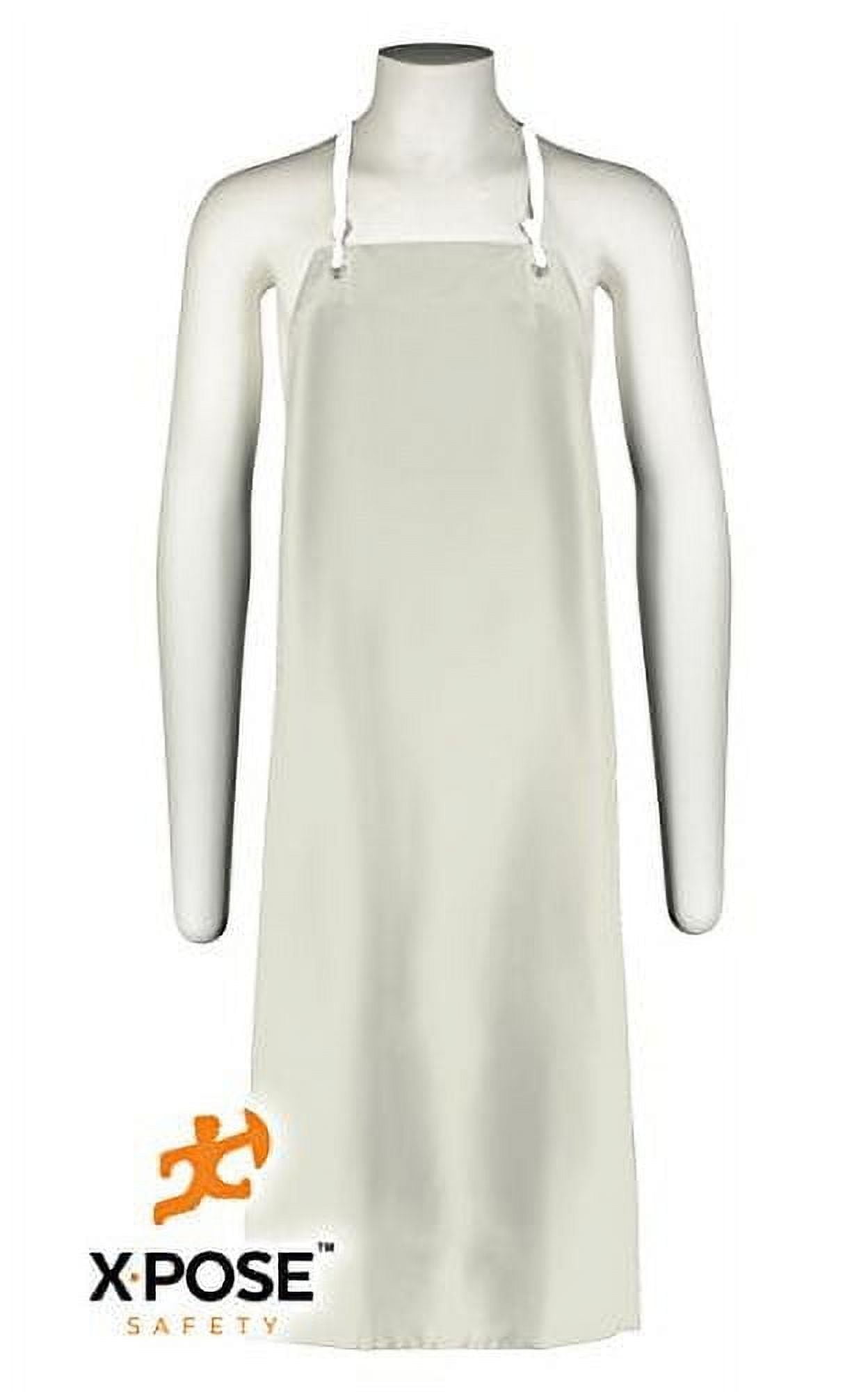 Heavy Duty Vinyl Waterproof Aprons - 1 Pack, White - For Home ...