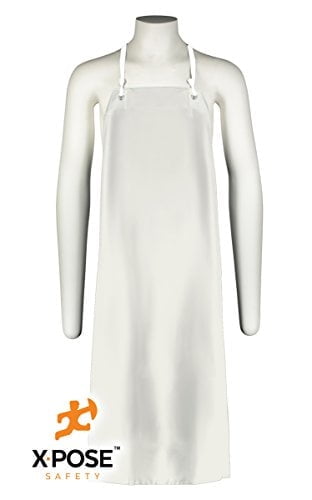 Heavy Duty Vinyl Waterproof Aprons - 1 Pack, White - for Home ...