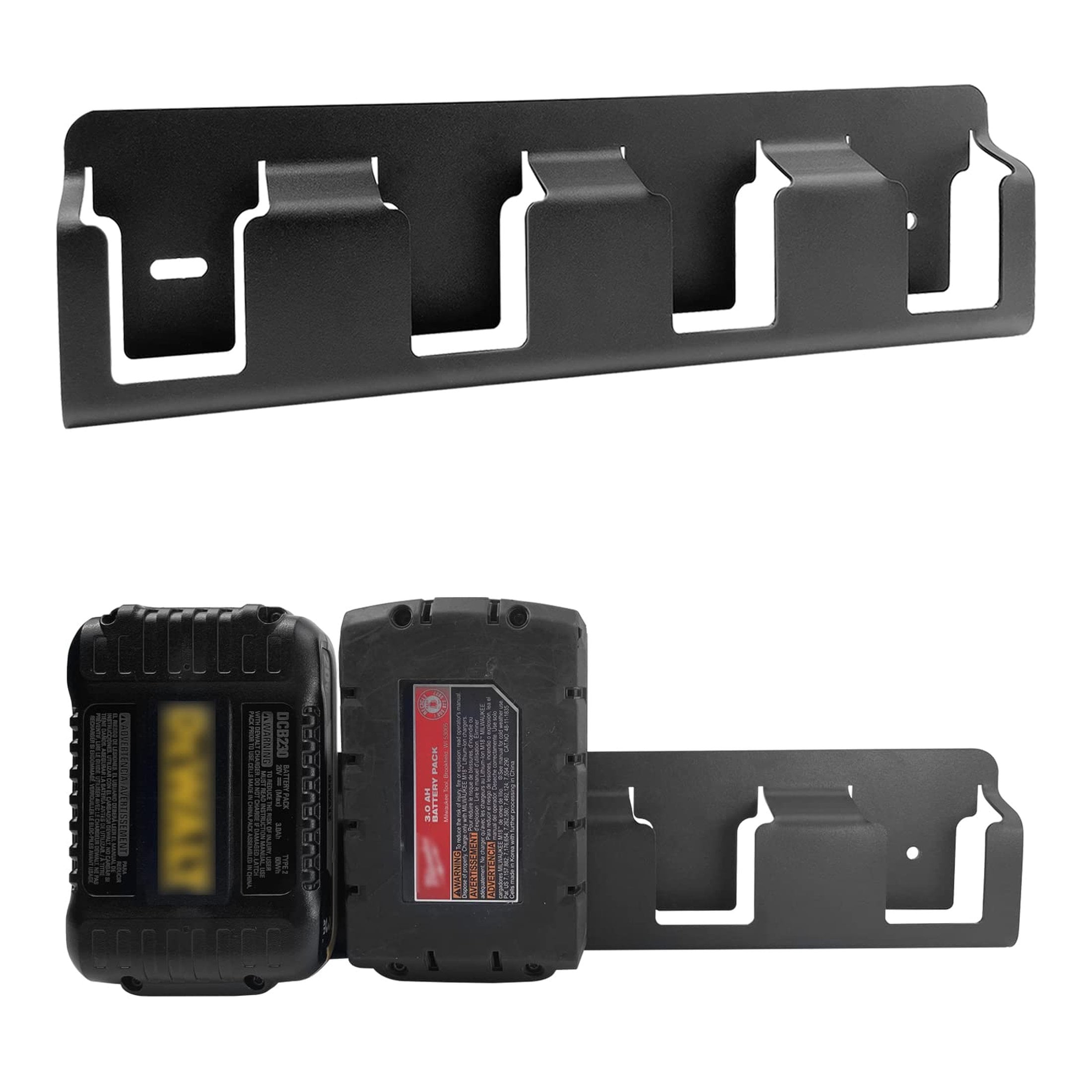 Heavy-Duty Wall Mount Battery Holder for Milwaukee 18V/20V Tools ...