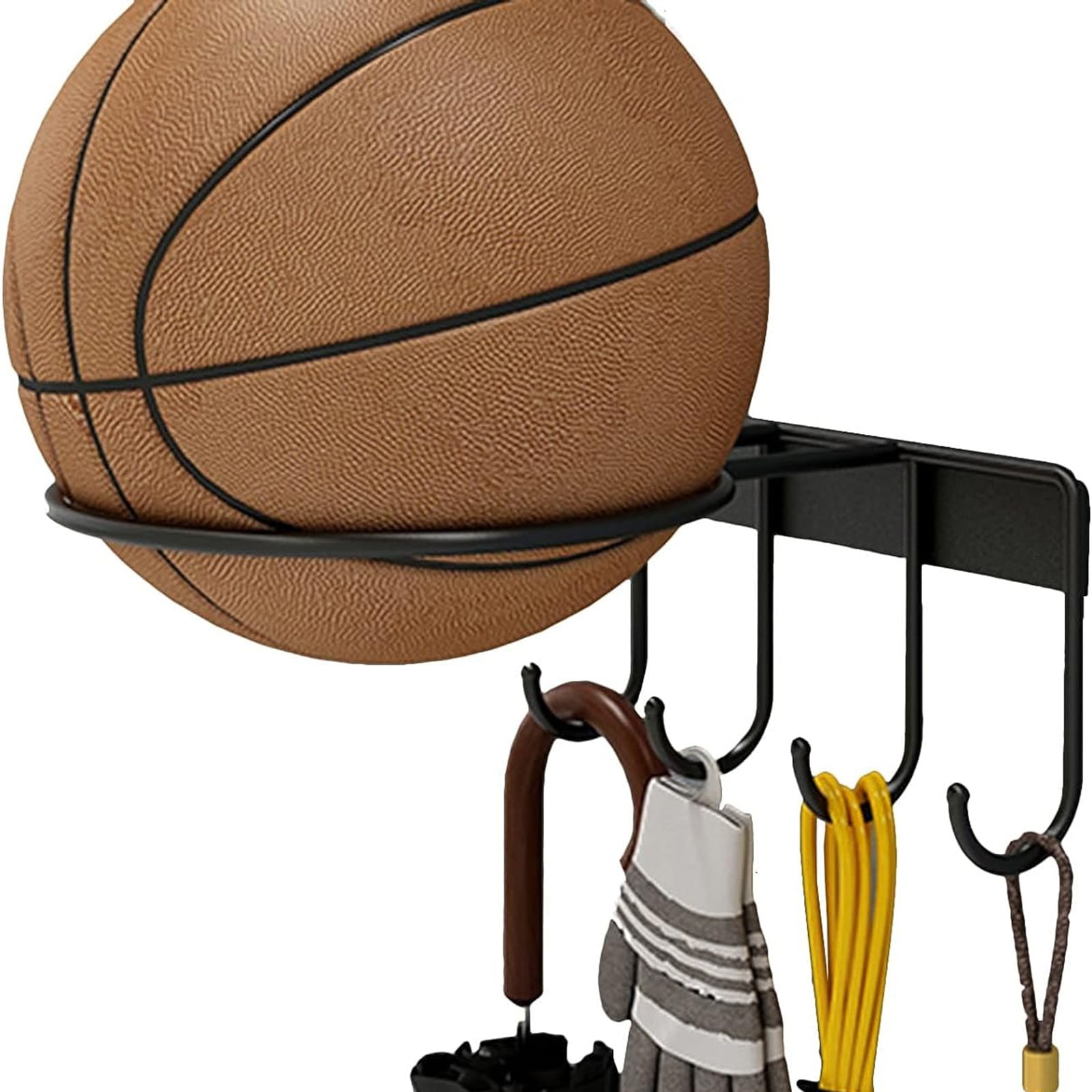 Heavy Duty Wall Mounted Ball Holder For Various Sports Durable Metal ...