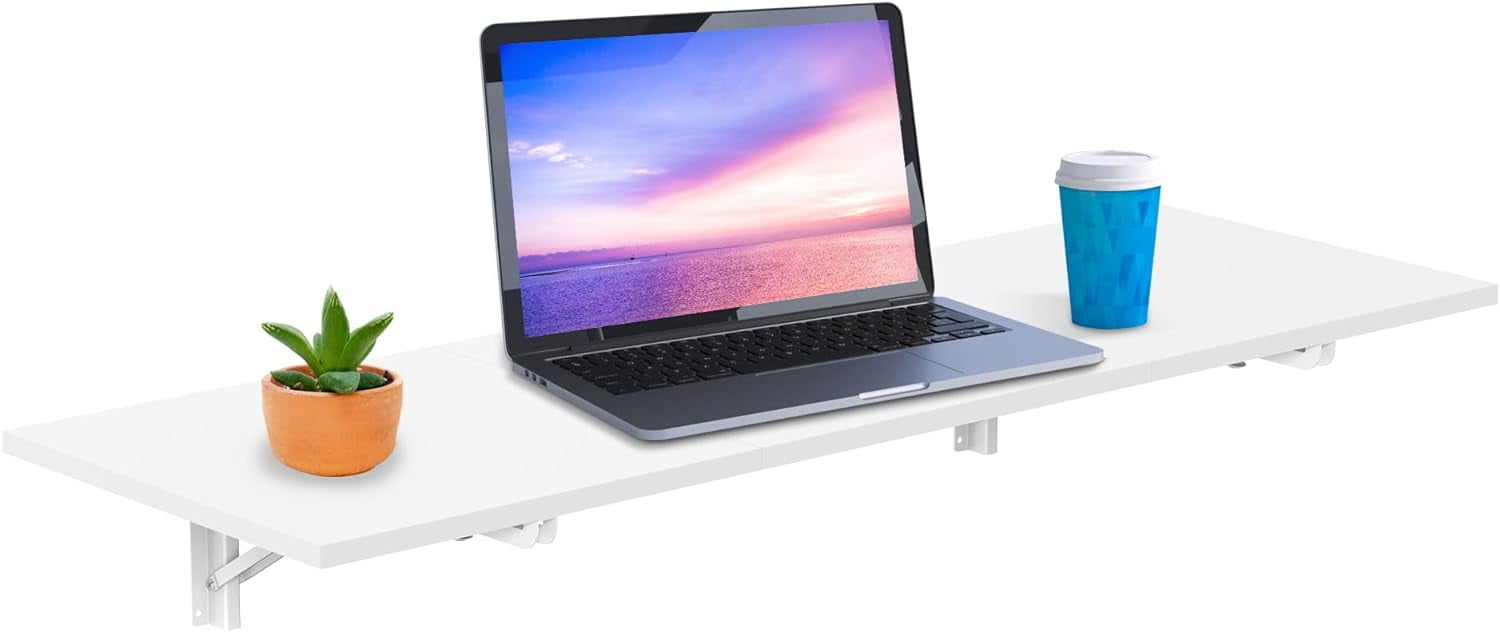 Heavy Duty Wall Mounted Drop Leaf Table, Folding Wall Mounted Desk ...