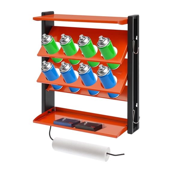 Shop Wall-Mounted Spray Paint Can Holders for Garage Storage