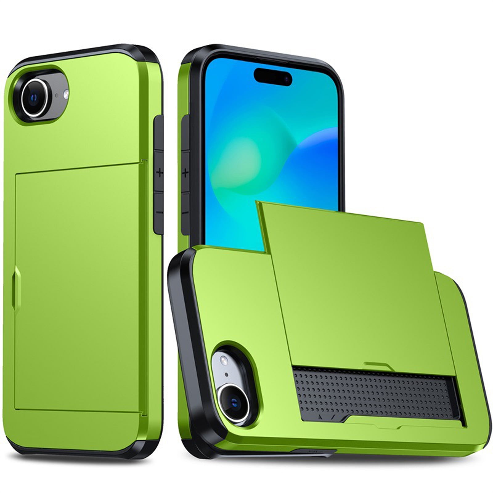 Heavy Duty Wallet Case Double Layer Housing Covers for Phone with ...