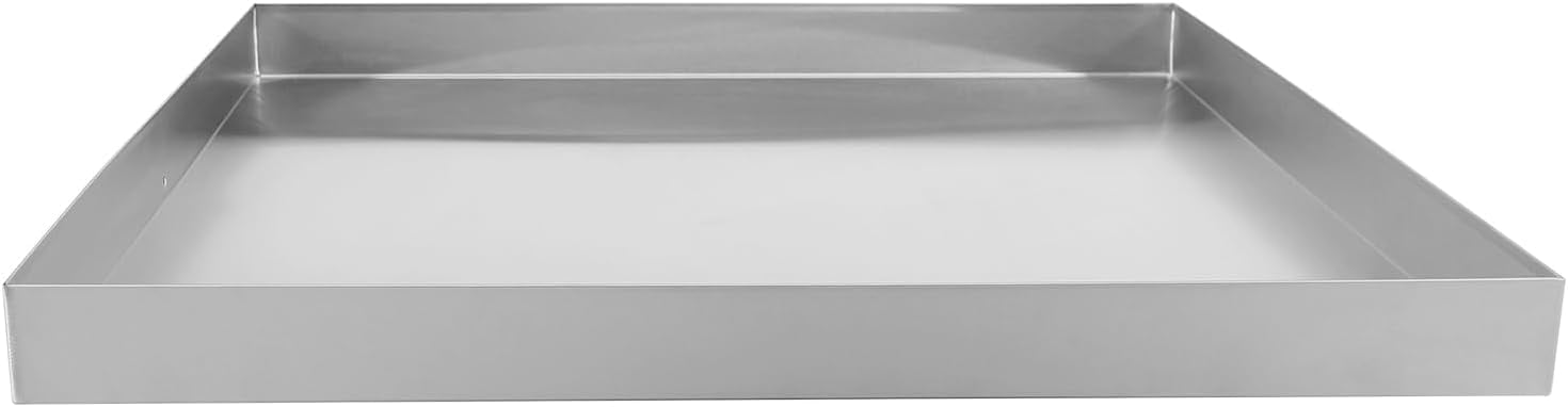 Heavy Duty Washer Machine Drain Pan, 304 Thick Stainless Steel Drip ...