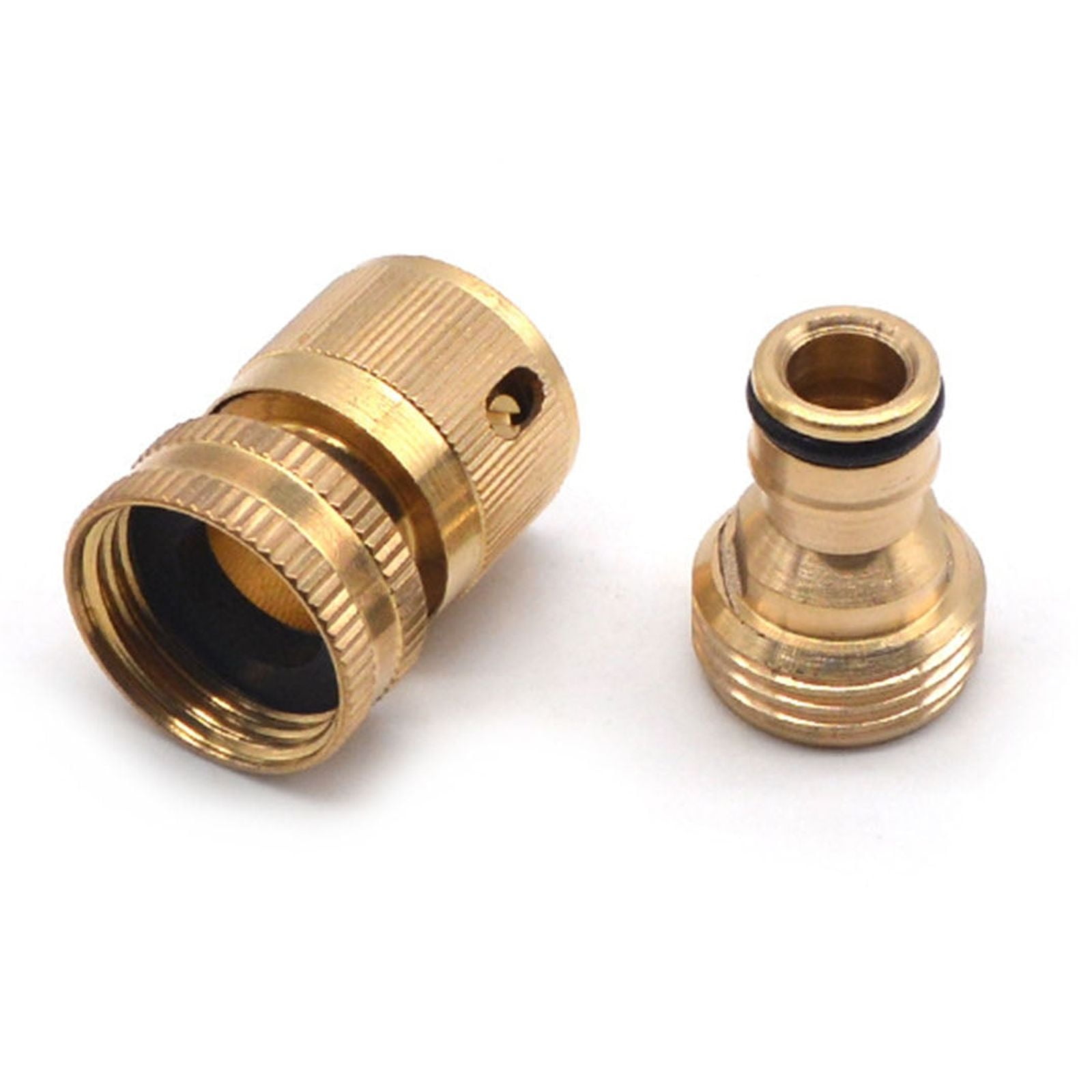 Heavy Duty Water Hose Quick Connect Fittings Brass 3/4 Inch Garden ...