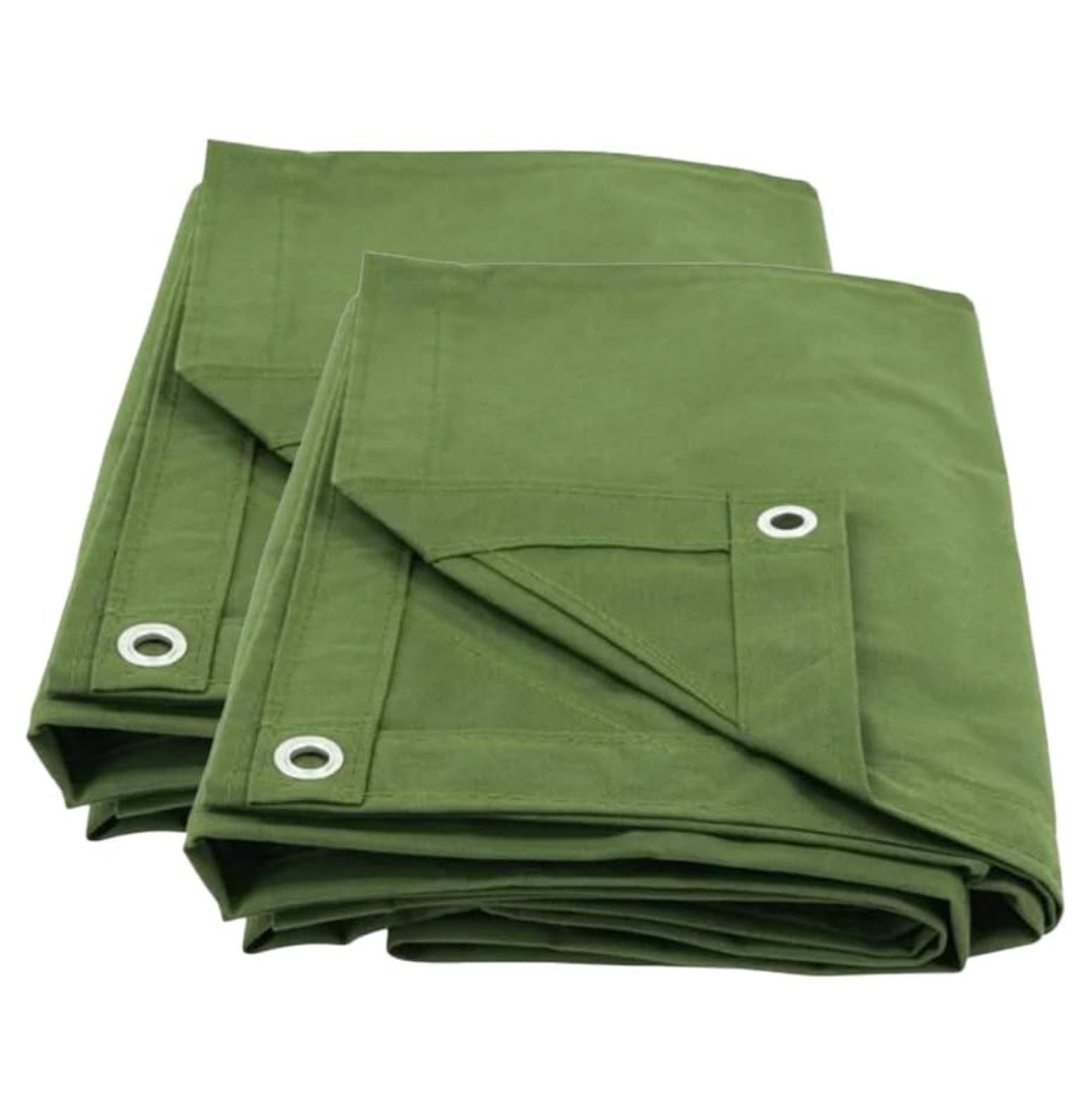 Heavy Duty Water Resistant Canvas Tarp 2 Pack for Stationary Items 12 x ...