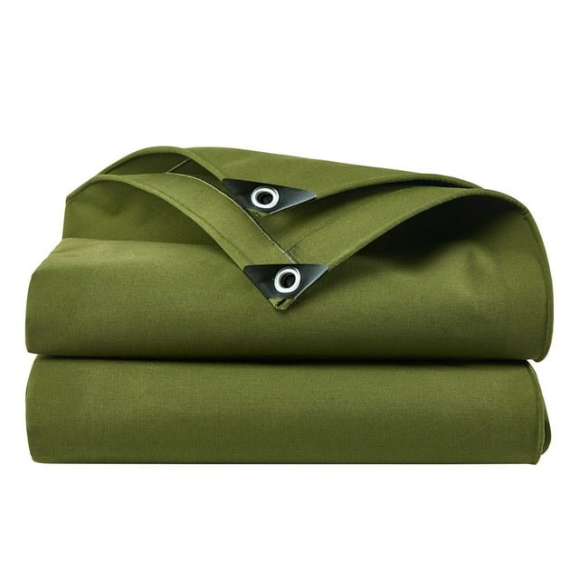 Heavy Duty Waterproof Canvas Tarp Outdoors Truck Tarps Water Resistant ...