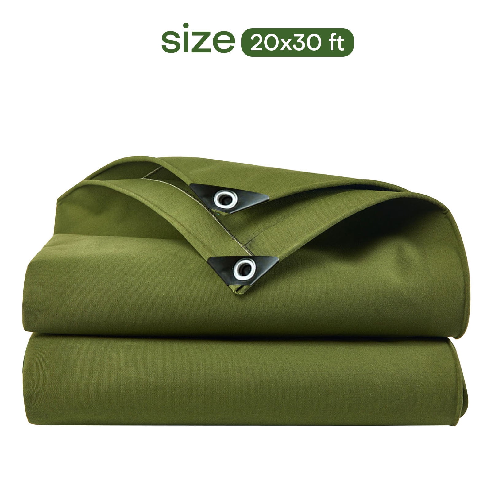 Heavy Duty Waterproof Canvas Tarp Outdoors Truck Tarps Water Resistant ...
