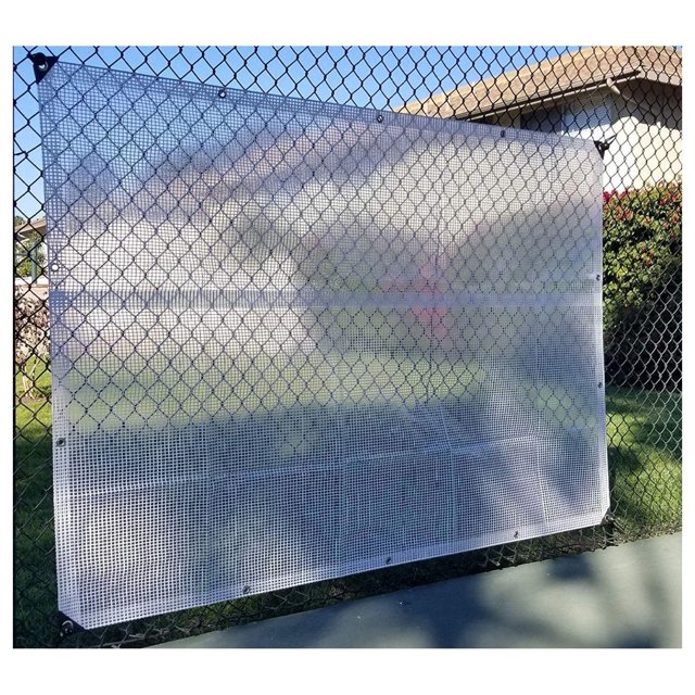 Heavy Duty Waterproof Clear Tarp with Reinforced Corners Bundled with ...