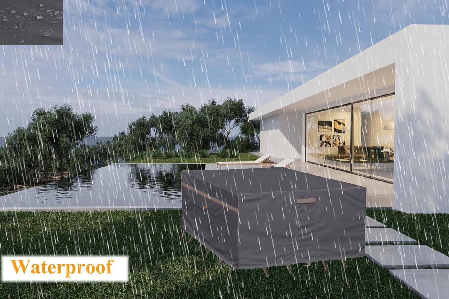 Heavy Duty Waterproof Furniture Covers, Fade Resistant Outdoor Table ...