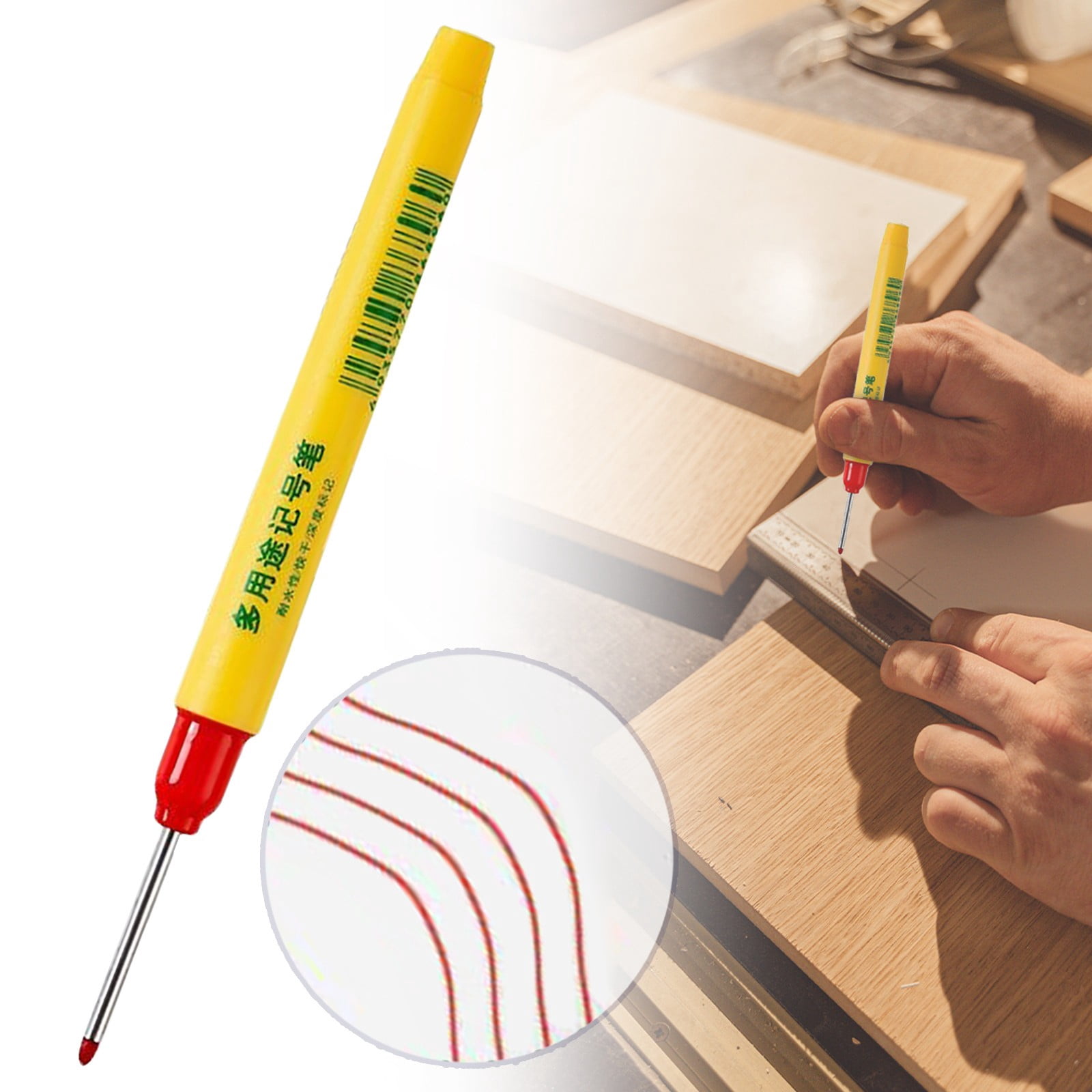 Heavy Duty Waterproof Mark Pen Long Tip Writing Tool Reliable Pen for ...