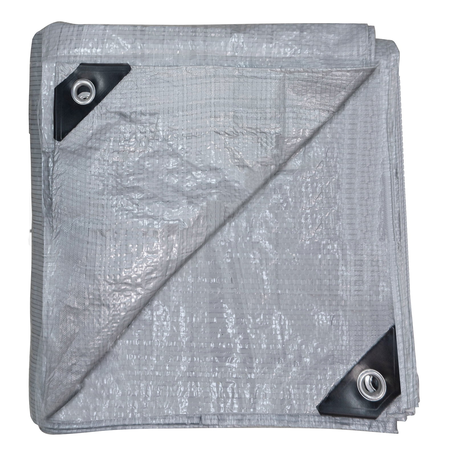 Tongcamo Heavy Duty Waterproof Plastic Tarp, Silver/Grey Multi Purpose ...