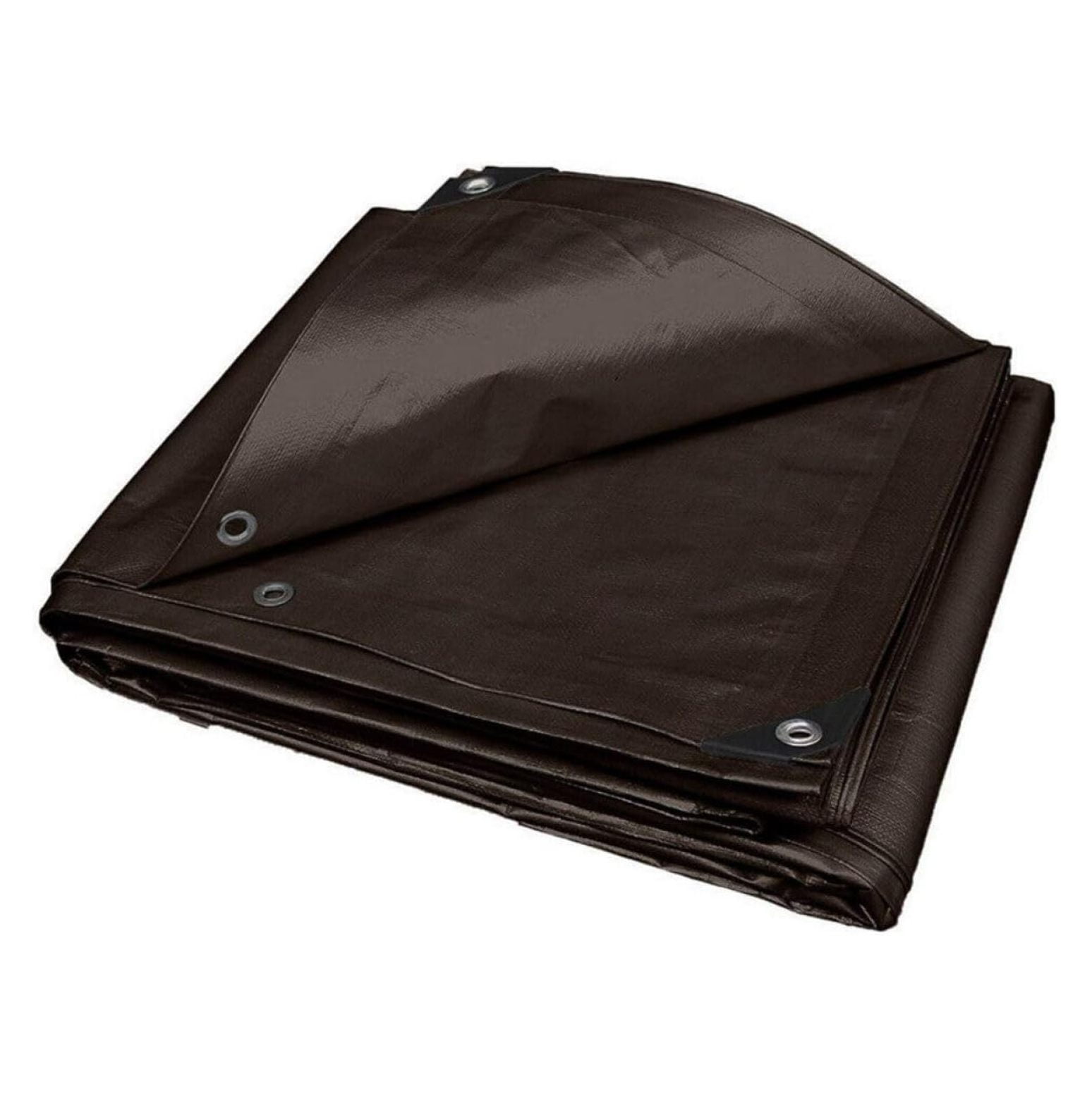 Heavy Duty Waterproof Tarps, 16 Mil Brown, UV and Rip Resistant, 1 Pack ...