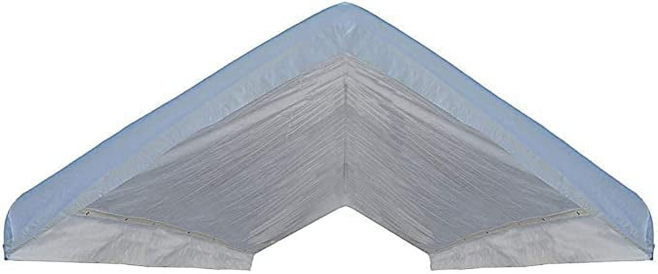 Heavy Duty Waterproof Valance Canopy Cover, White, 12' x 30' (For 10' x ...