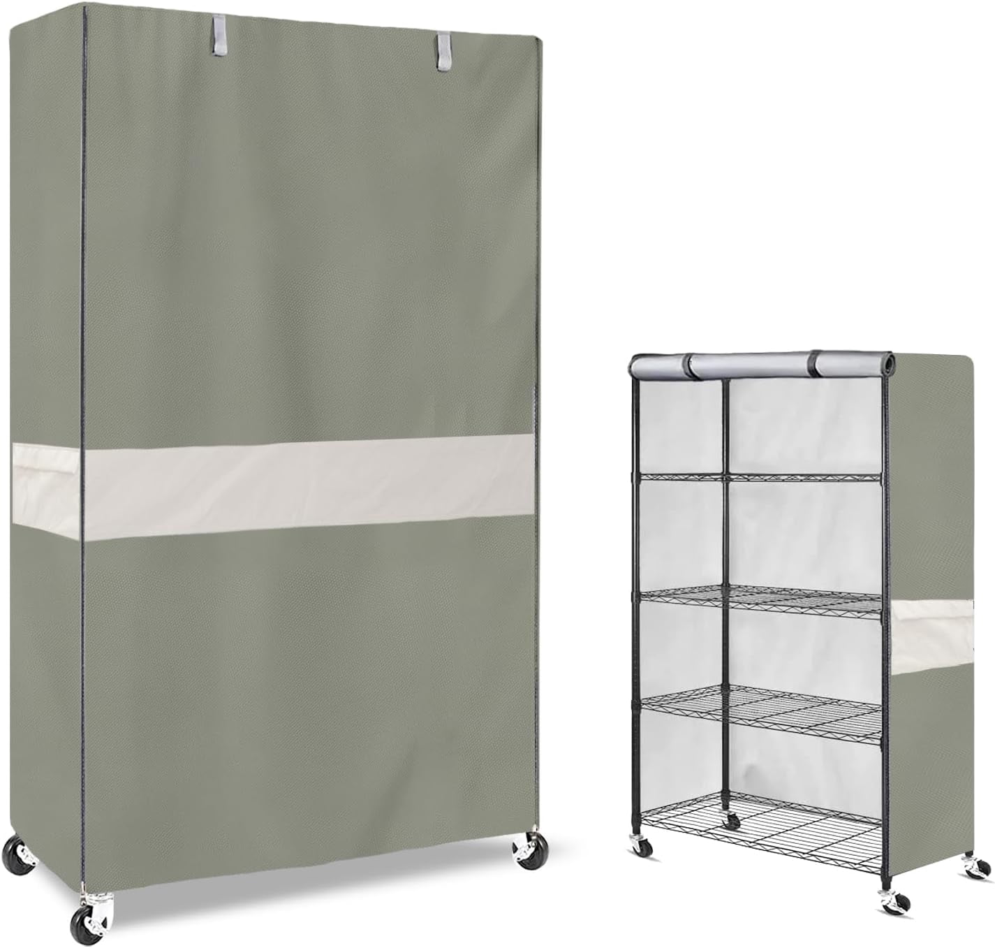 Heavy-Duty Waterproof Wire Shelf Cover, Garage Storage Shelving ...