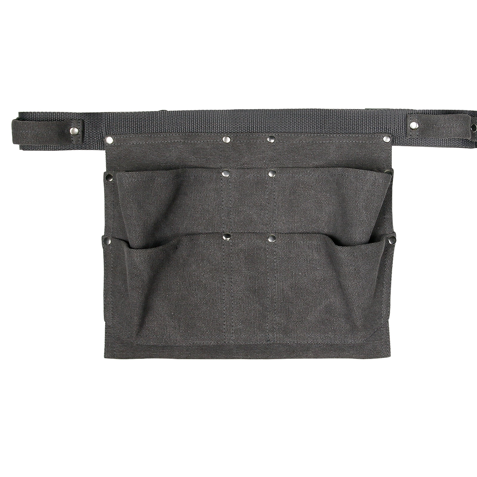 Heavy Duty Waxed Canvas Multi Pocket Tool Apron Rivets Apron Tool Belt ...