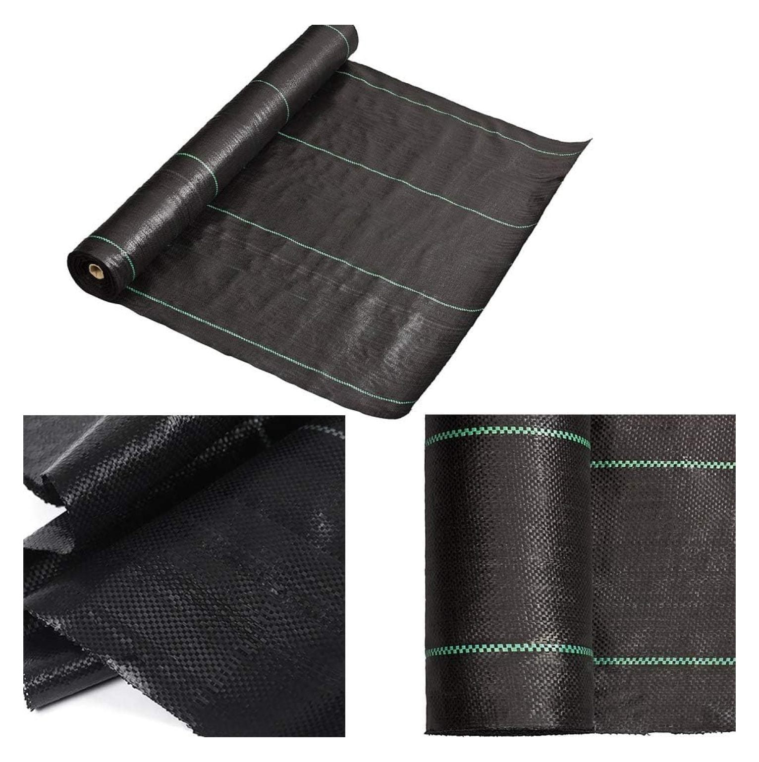 Heavy Duty Weed Barrier Landscape Fabric 3FTX100FT,Ultra Thick Black ...