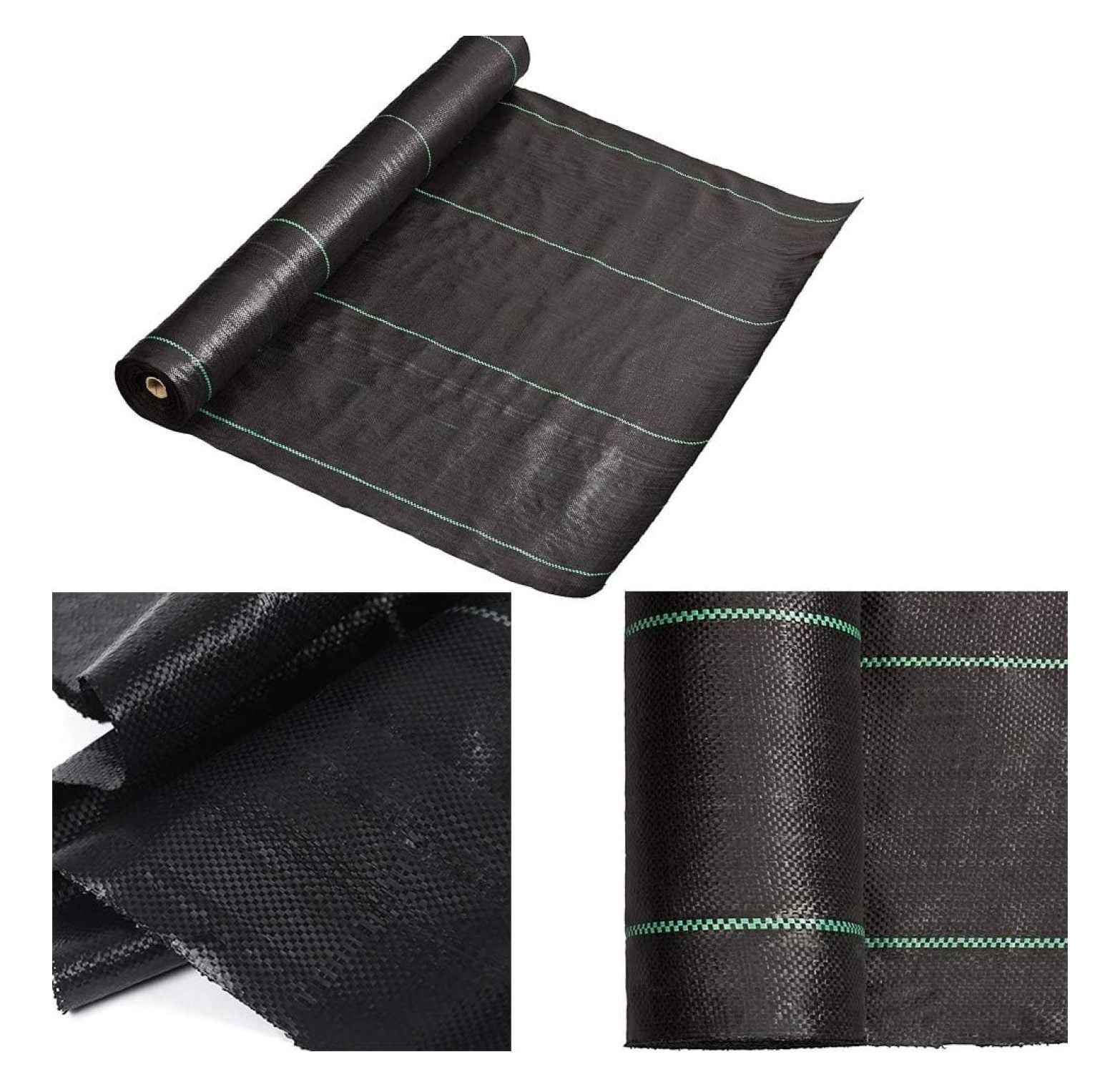 Heavy Duty Weed Barrier Landscape Fabric 3FTX300FT,Ultra Thick Black ...